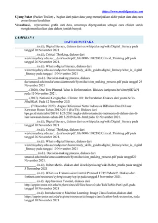 Modul Ajar Informatika Kelas 11 Fase F - [modulguruku.com] | PDF