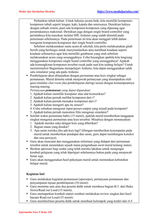 Modul Ajar Informatika Kelas 12 Fase F Kurikulum Merdeka | PDF