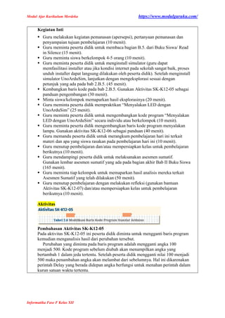 Modul Ajar Informatika Kelas 12 Fase F Kurikulum Merdeka | PDF