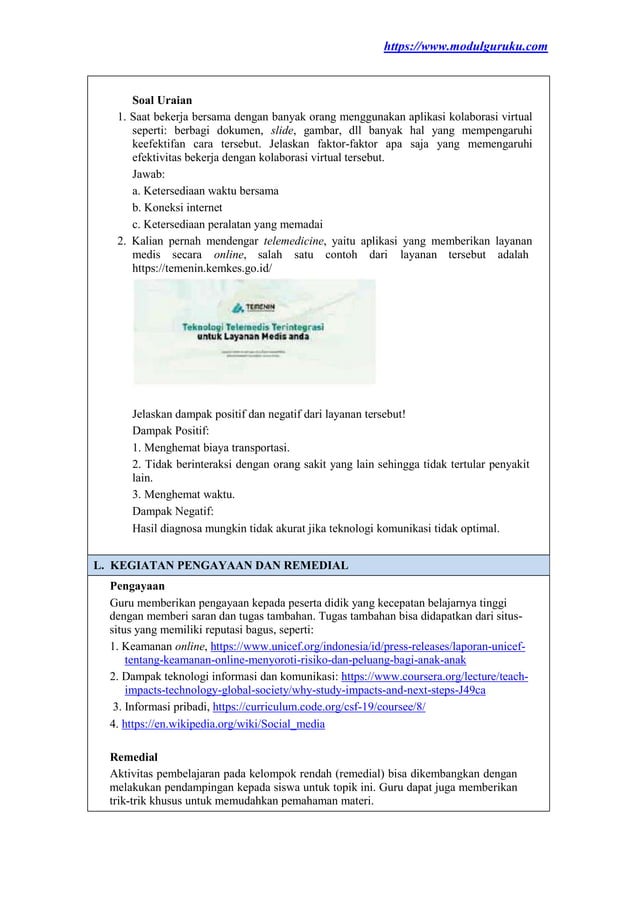 Modul Ajar Informatika Kelas 7 Fase D Bab 8 | DOCX