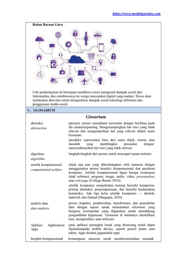 Modul Ajar Informatika Kelas 7 Fase D Bab 8 | DOCX