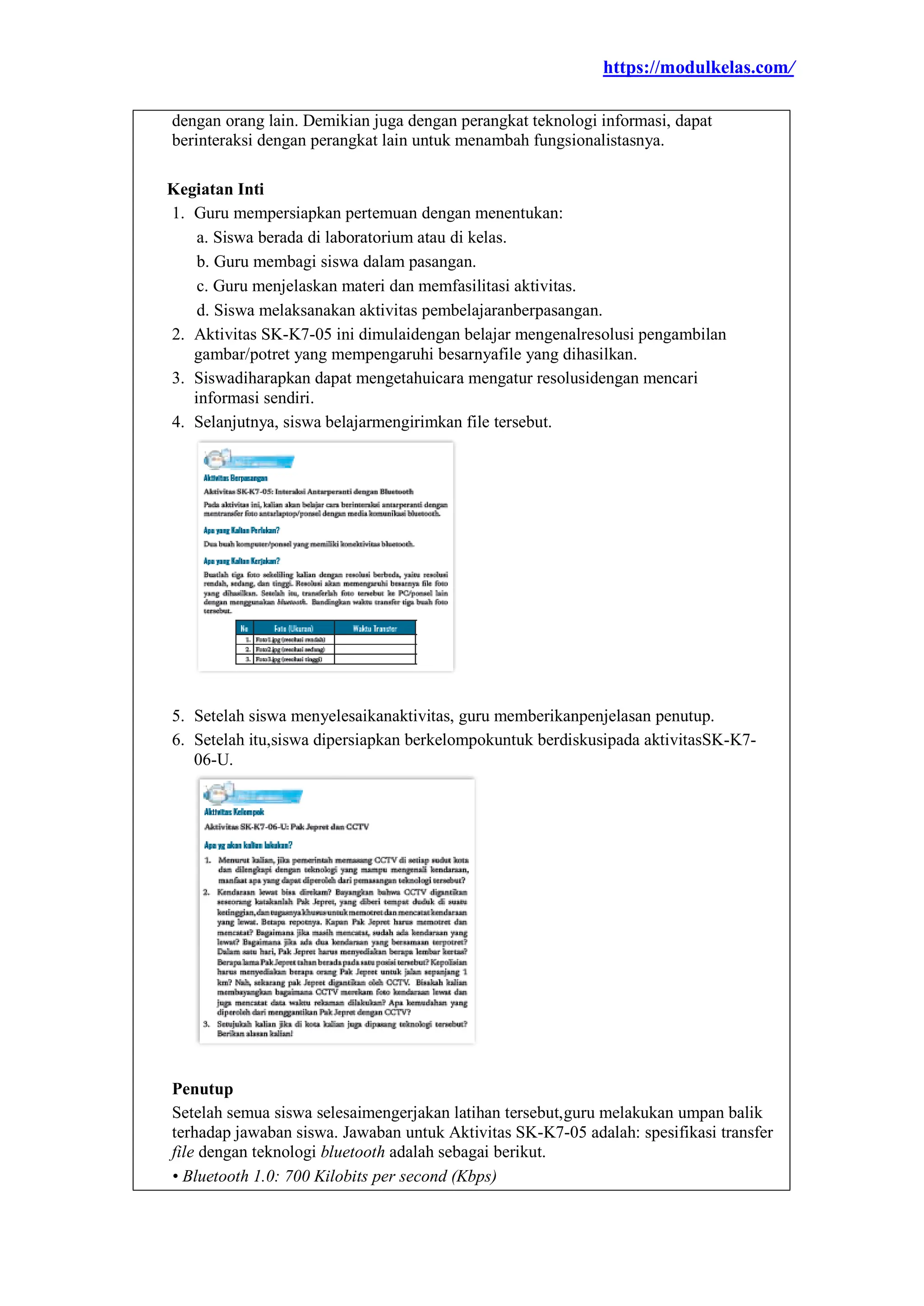 Modul Ajar Informatika Kelas 7 Fase D Kurikulum Merdeka | PDF