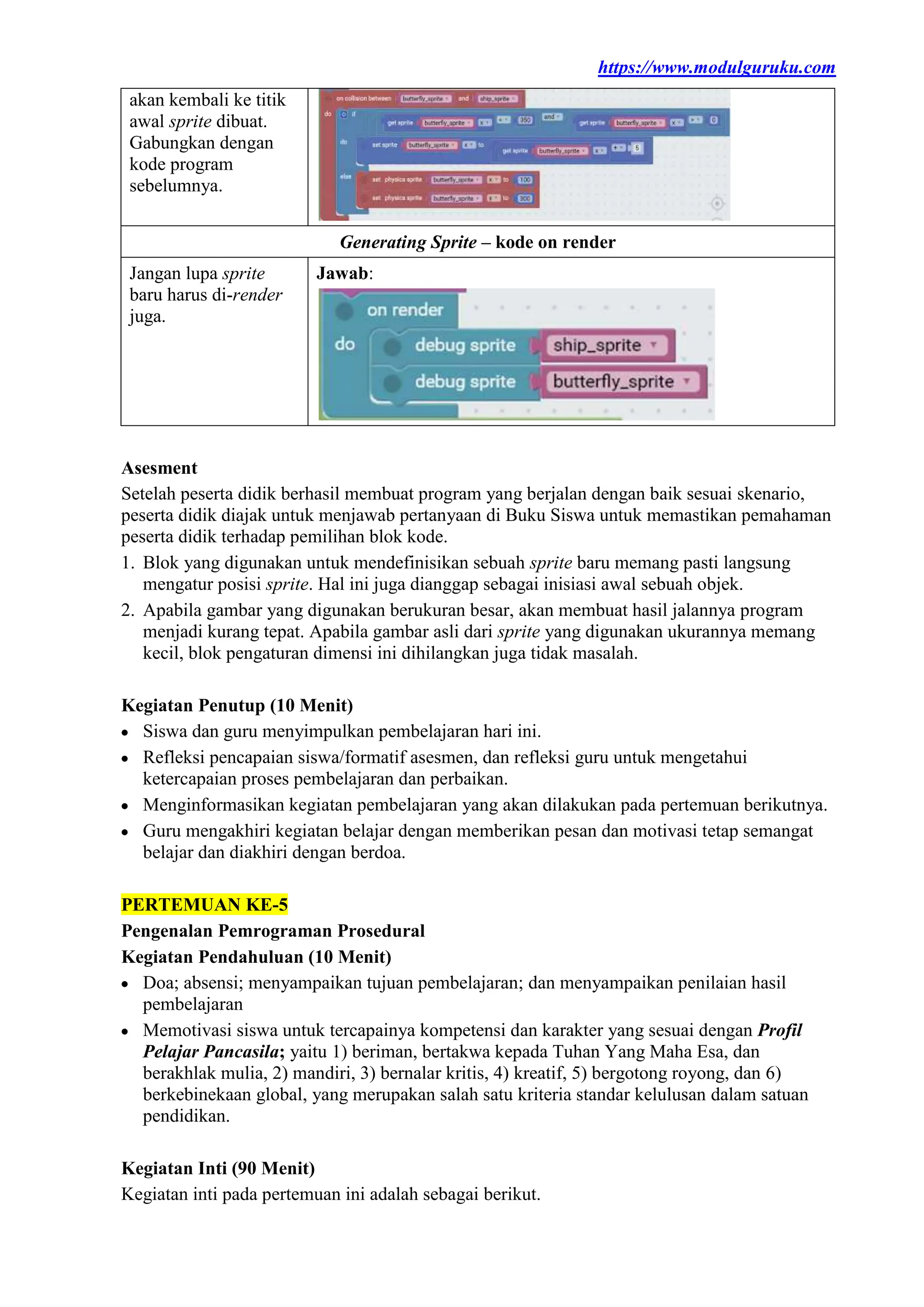 Modul Ajar Informatika Kelas 8 SMP Fase D | DOCX