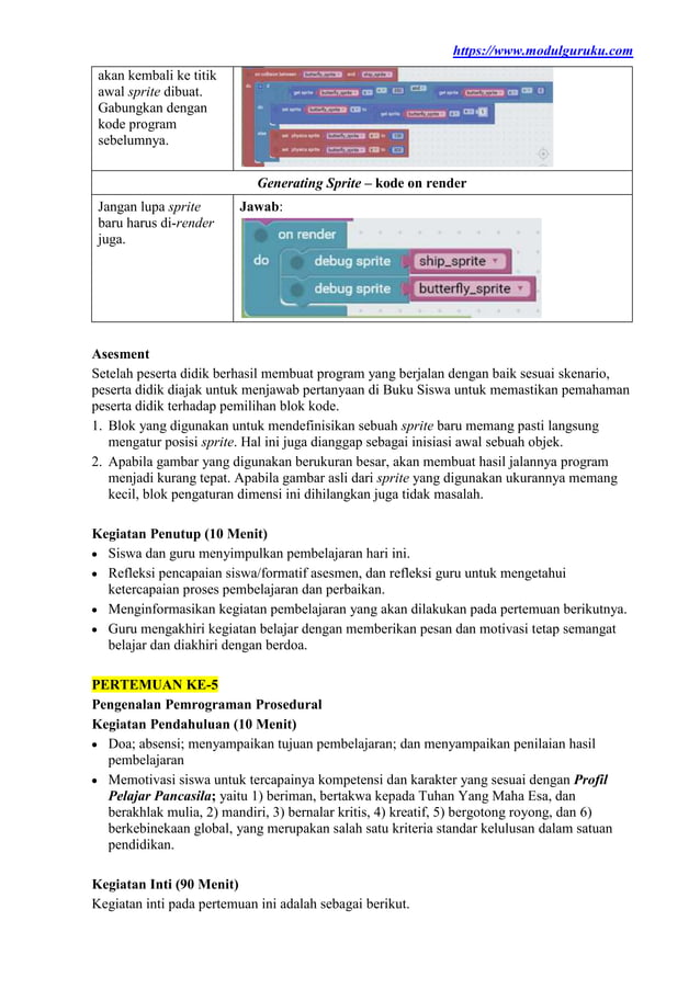 Modul Ajar Informatika Kelas 8 SMP Fase D | DOCX