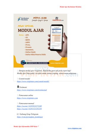 Modul Ajar INFORMATIKA SMP KELAS 7 KURMER.docx