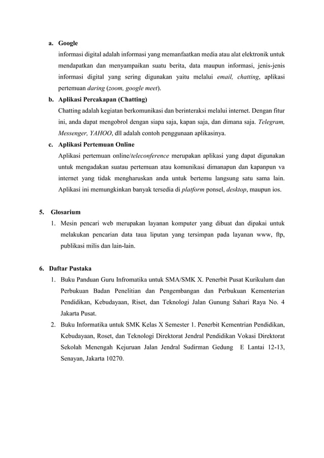 MODUL AJAR INFORMATIKA (Teknologi Informasi dan Komunikasi).docx