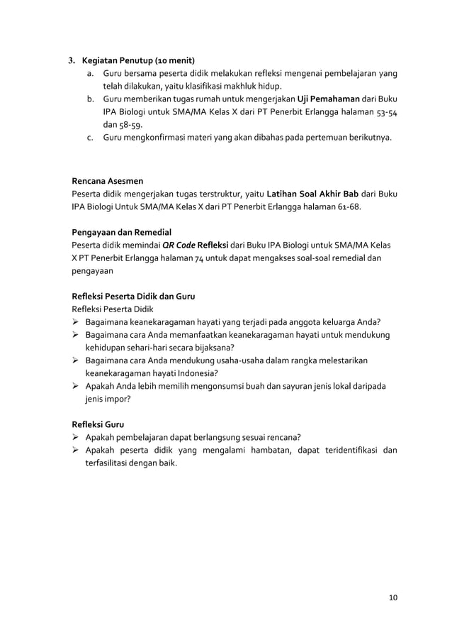 MODUL AJAR IPA BIOLOGI SMA KELAS X BAB 1.docx