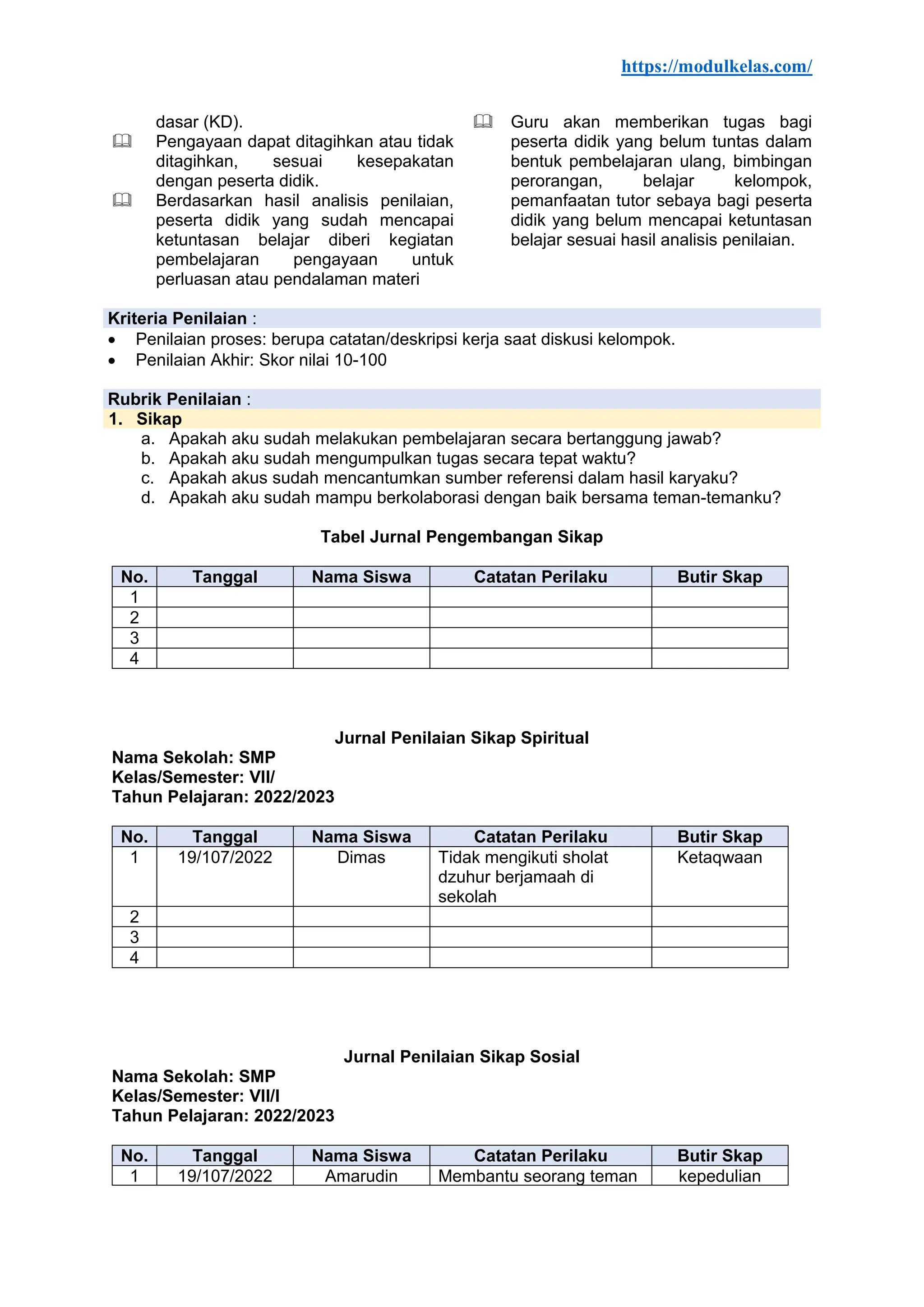 Modul Ajar IPA Kelas 7 Fase D Kurikulum Merdeka | PDF