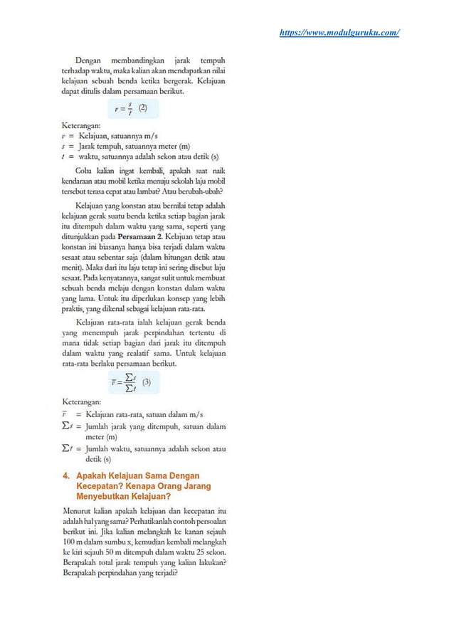 Modul Ajar IPA Kelas 7 SMP Bab 4 Gerak dan Gaya - A. Gerak Benda | DOCX