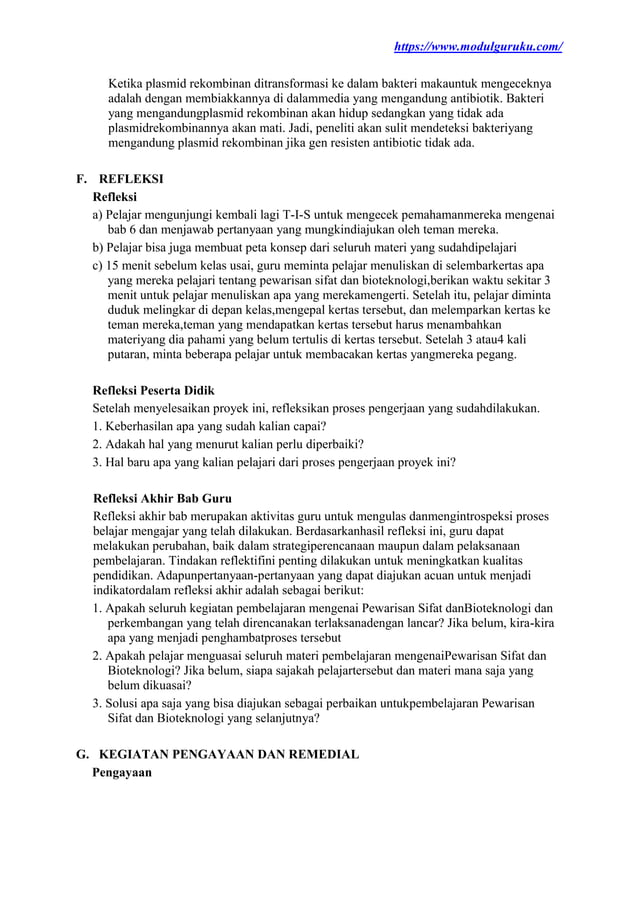 Modul Ajar IPA Kelas 9 Fase D Kurikulum Merdeka | PDF