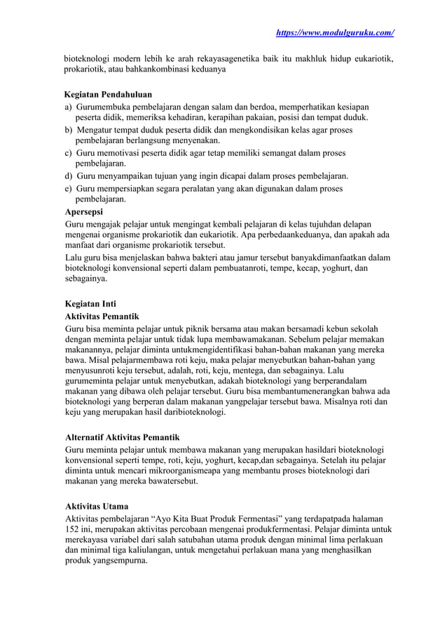 Modul Ajar IPA Kelas 9 Fase D Kurikulum Merdeka | PDF