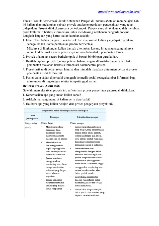 Modul Ajar IPA Kelas 9 Fase D Kurikulum Merdeka | PDF