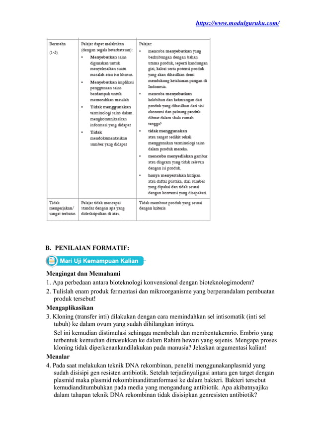 Modul Ajar IPA Kelas 9 Fase D Kurikulum Merdeka | PDF