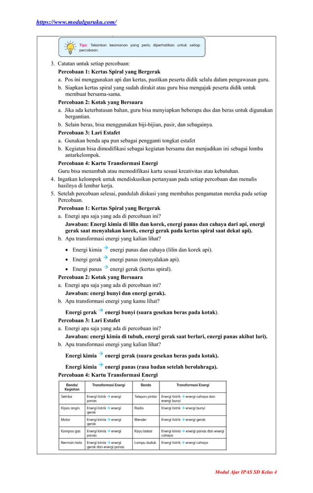Modul Ajar IPAS (Ilmu Pengetahuan Alam dan Sosial) BAB 4 Kelas 4 | PDF