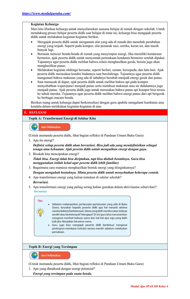 Modul Ajar IPAS Kelas 4 Fase B Kurikulum Merdeka | DOCX