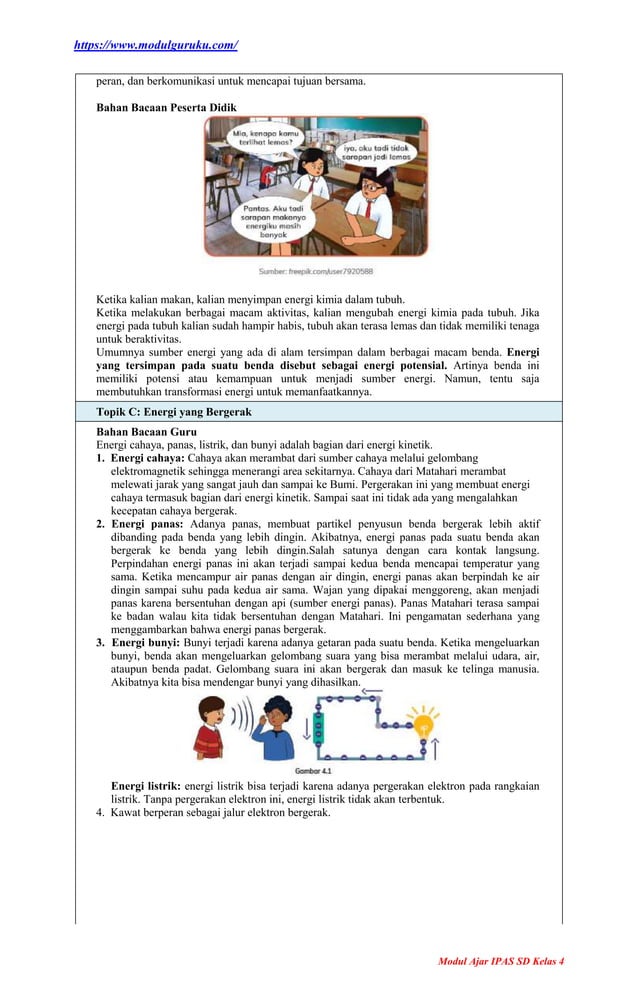 Modul Ajar IPAS Kelas 4 Fase B Kurikulum Merdeka | DOCX
