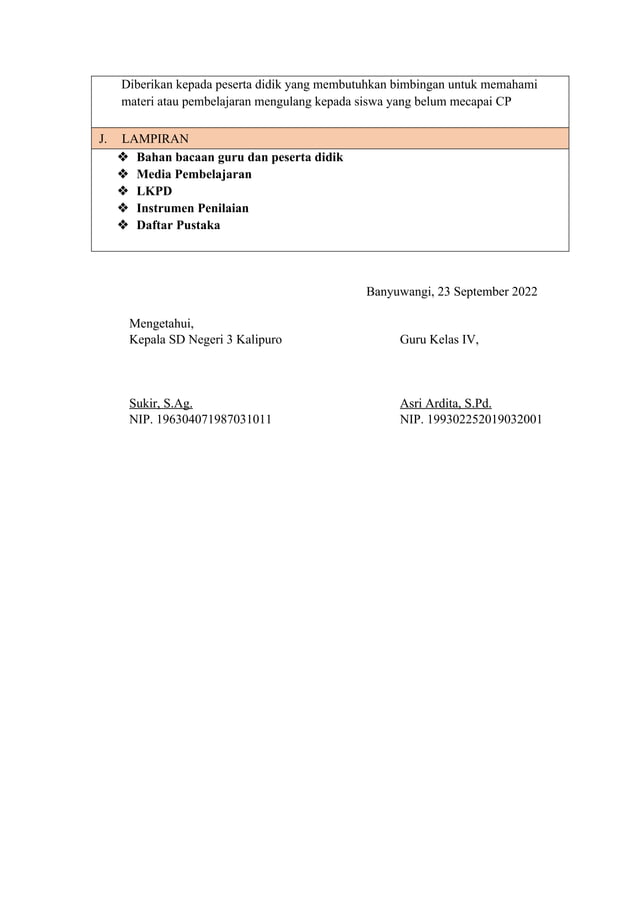 MODUL AJAR IPAS FASE B KELAS 4 Sekolah Dasar | DOCX