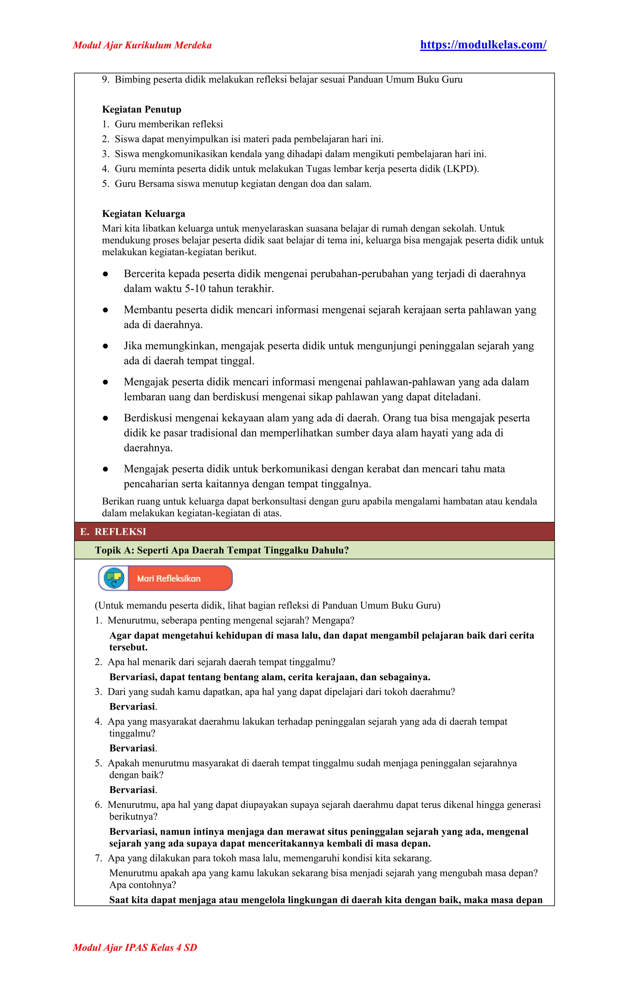 Modul Ajar IPAS Kelas 4 Fase B Kurikulum Merdeka | PDF