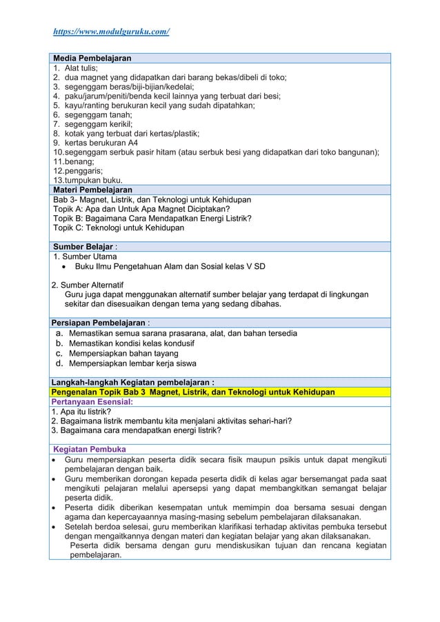 MODUL AJAR IPAS KELAS 5 BAB 3 KURIKULUM MERDEKA.docx