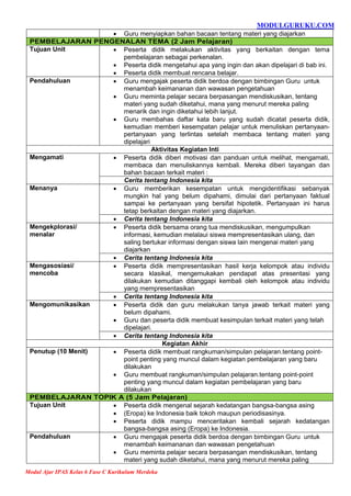 Modul Ajar IPAS Kelas 6 Fase C Kurikulum Merdeka | PDF