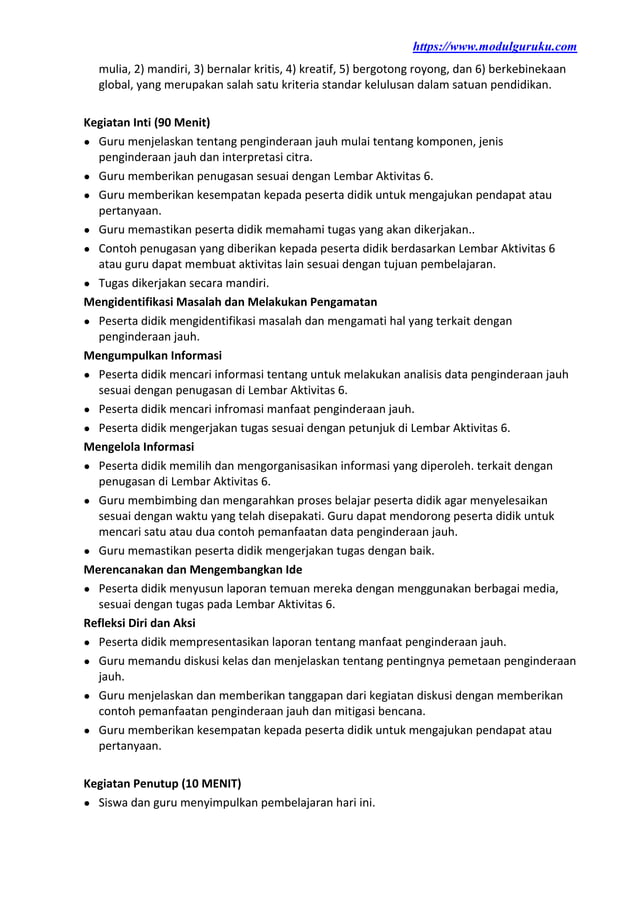 Modul Ajar IPS Geografi Kelas 10 SMA Fase E | PDF