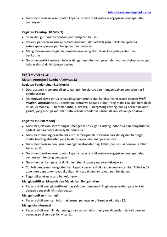 Modul Ajar IPS Geografi Kelas 10 SMA Fase E | PDF