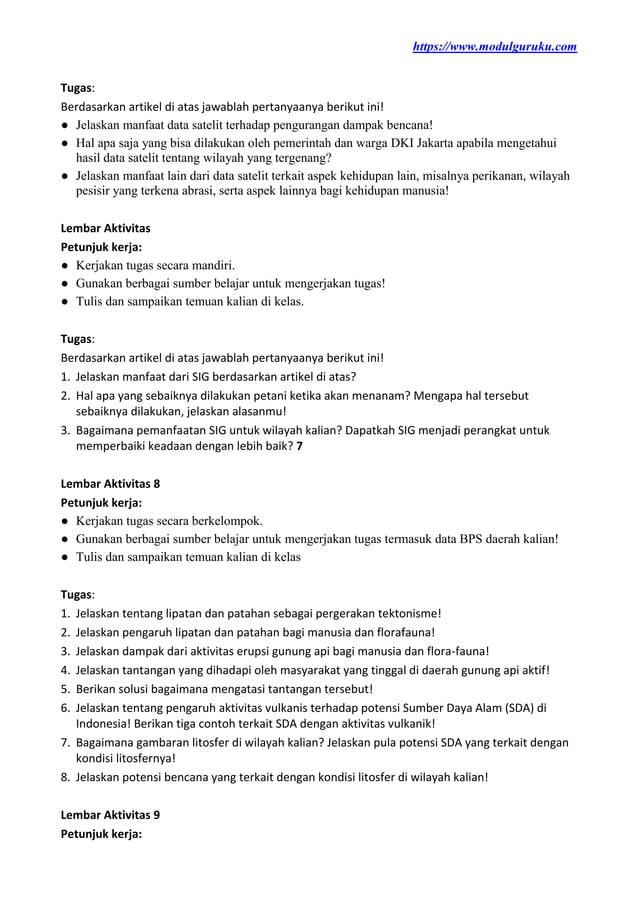 Modul Ajar IPS Geografi Kelas 10 SMA Fase E | PDF