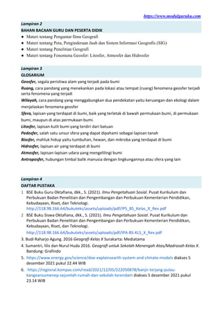 Modul Ajar IPS Geografi Kelas 10 SMA Fase E | PDF