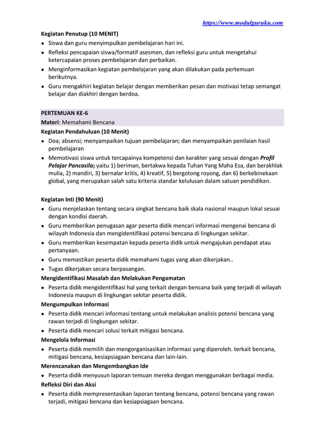 Modul Ajar IPS Geografi Kelas 10 SMA Fase E | PDF