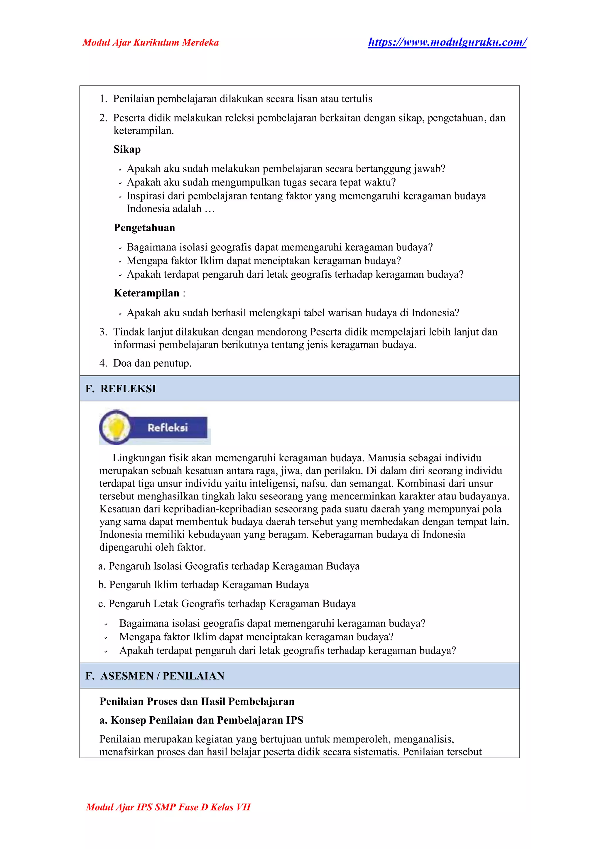 Modul Ajar IPS Kelas 7 SMP Fase D Tema 04 Pemberdayaan Masyarakat | DOC