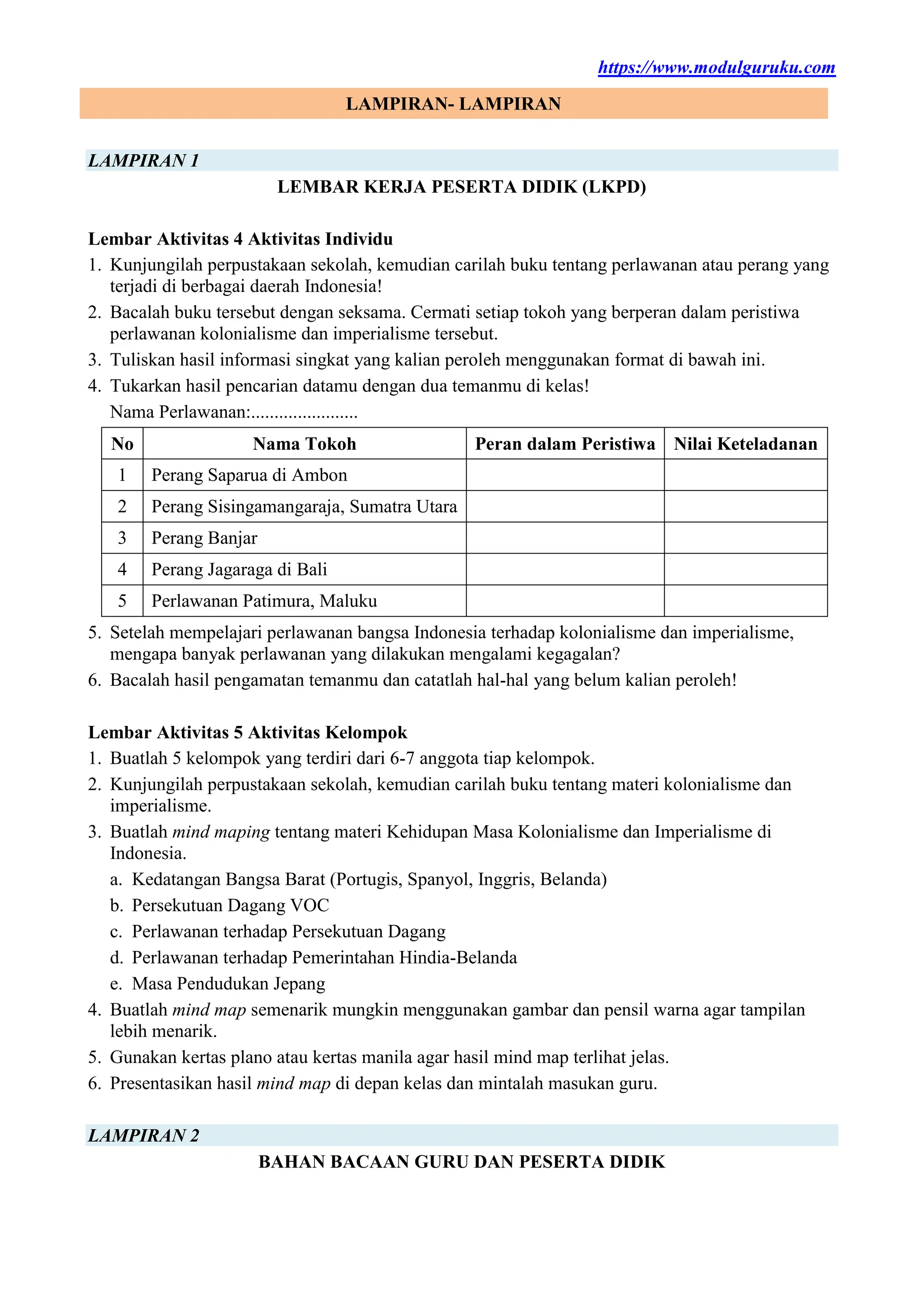 Modul Ajar IPS Kelas 8 SMP Fase D | DOCX