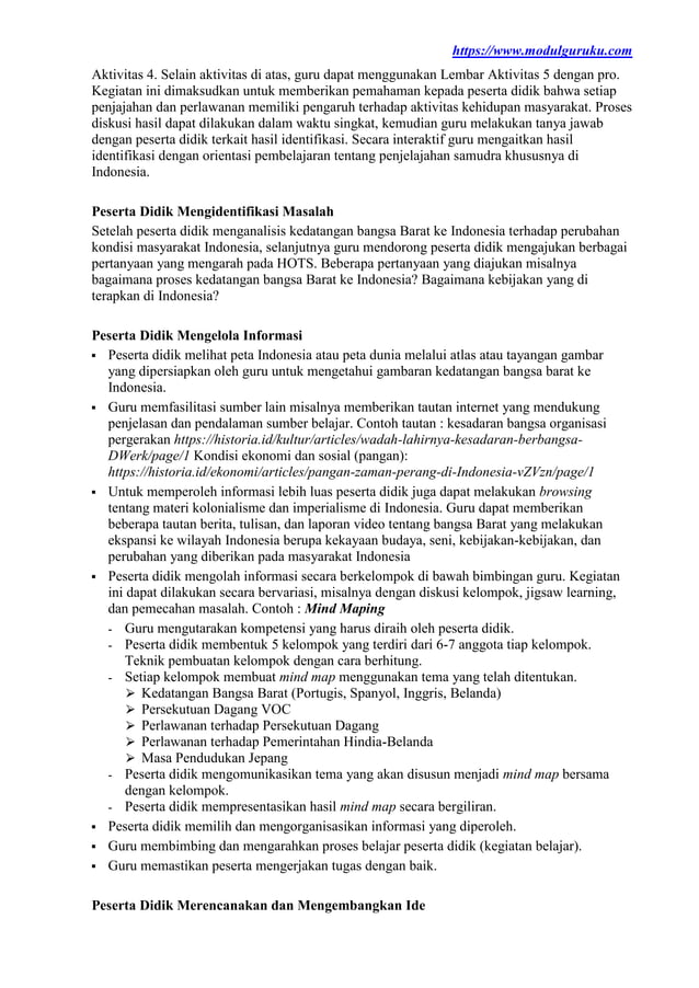 Modul Ajar IPS Kelas 8 SMP Fase D | DOCX