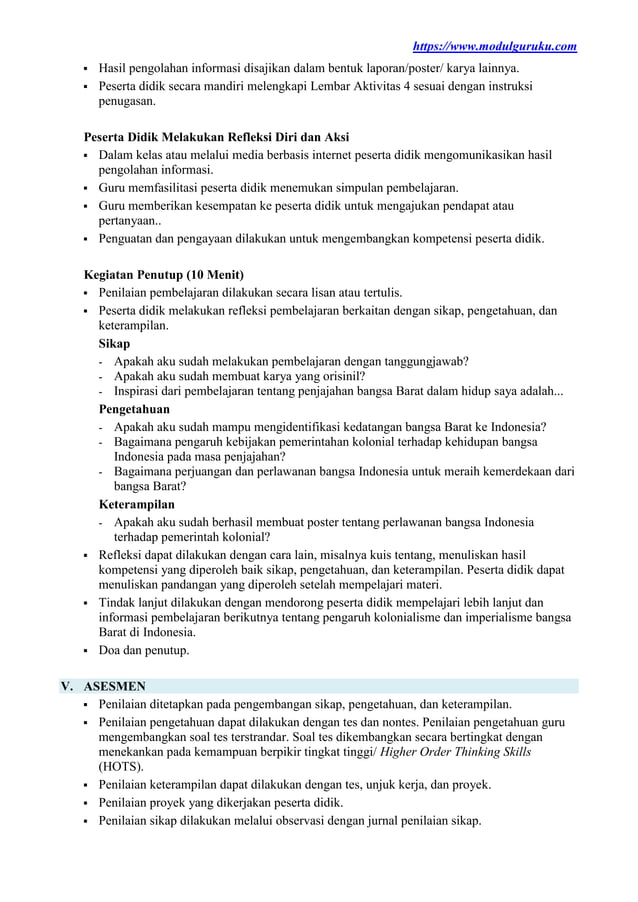 Modul Ajar IPS Kelas 8 SMP Fase D | DOCX