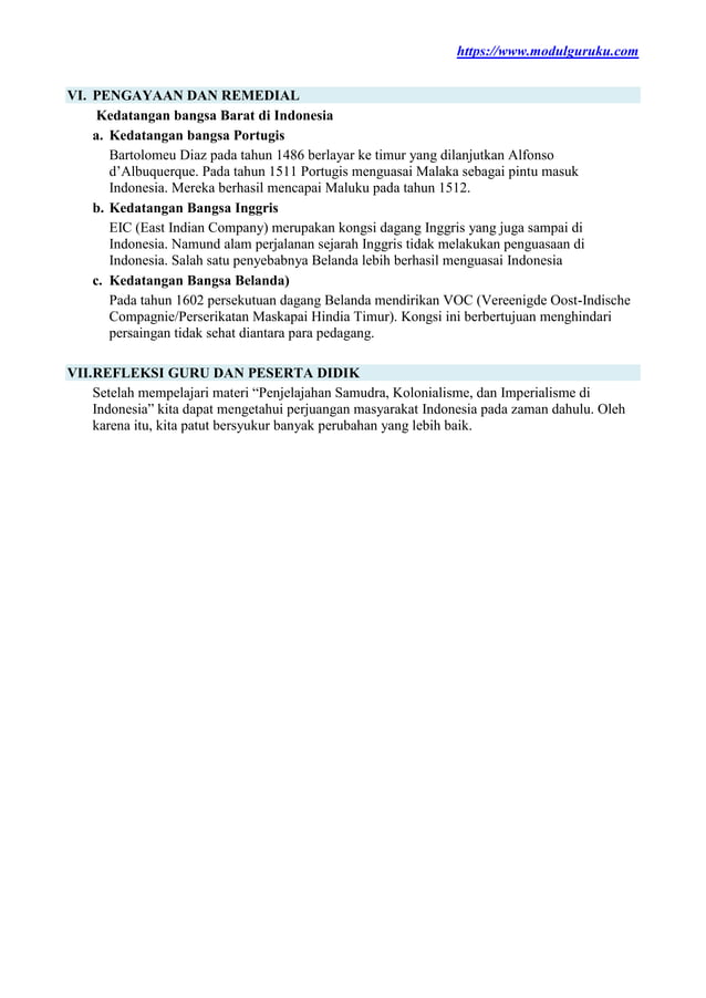 Modul Ajar IPS Kelas 8 SMP Fase D | DOCX