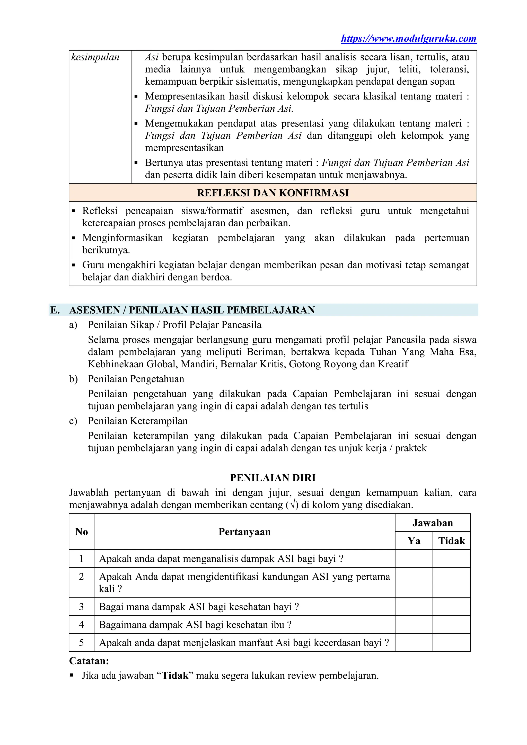 Modul Ajar Biologi Kelas 11 Fase F Kurikulum Merdeka | PDF