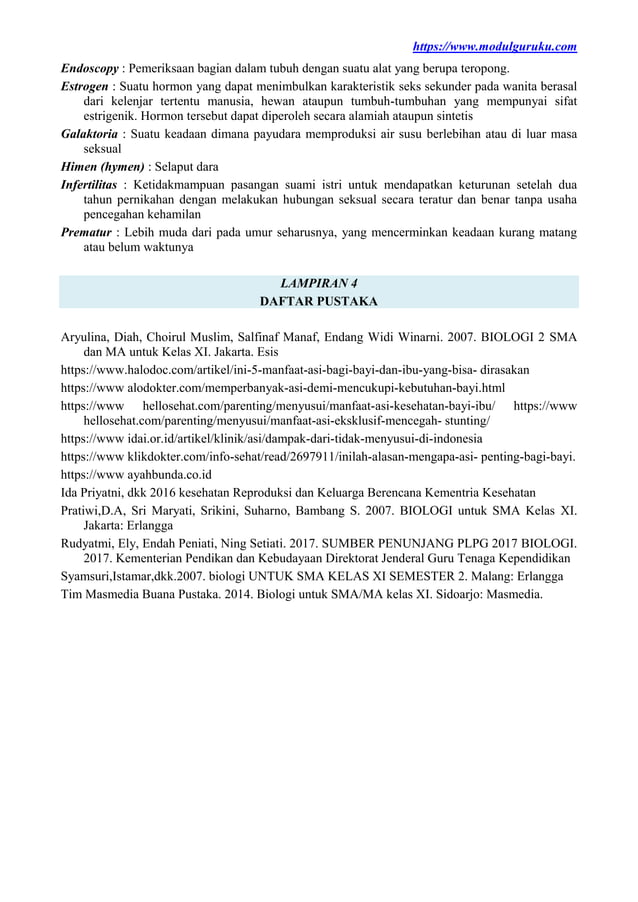 Modul Ajar Biologi Kelas 11 Fase F Kurikulum Merdeka | PDF