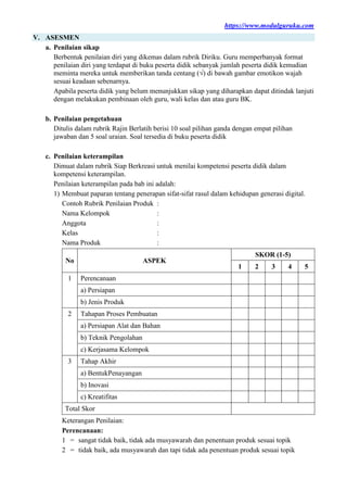 Modul Ajar Kelas 8 SMP PAI Budi Pekerti Fase D | DOCX