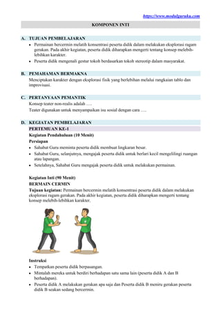 Modul Ajar Kelas 11 Seni Teater Fase F Kurikulum Merdeka | PDF