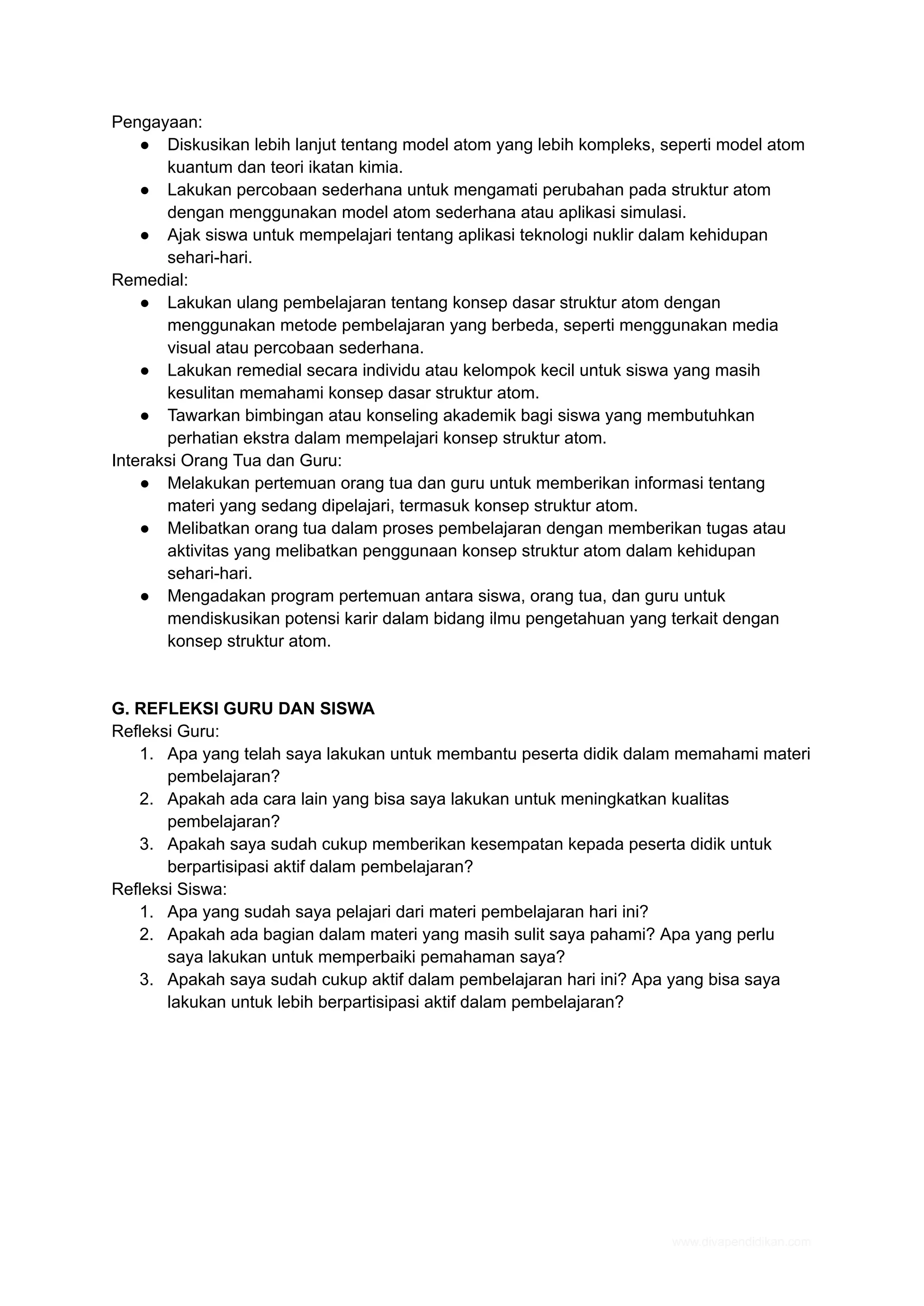 Modul Ajar Kimia XI Pertemuan ke-1 Struktur Atom | PDF