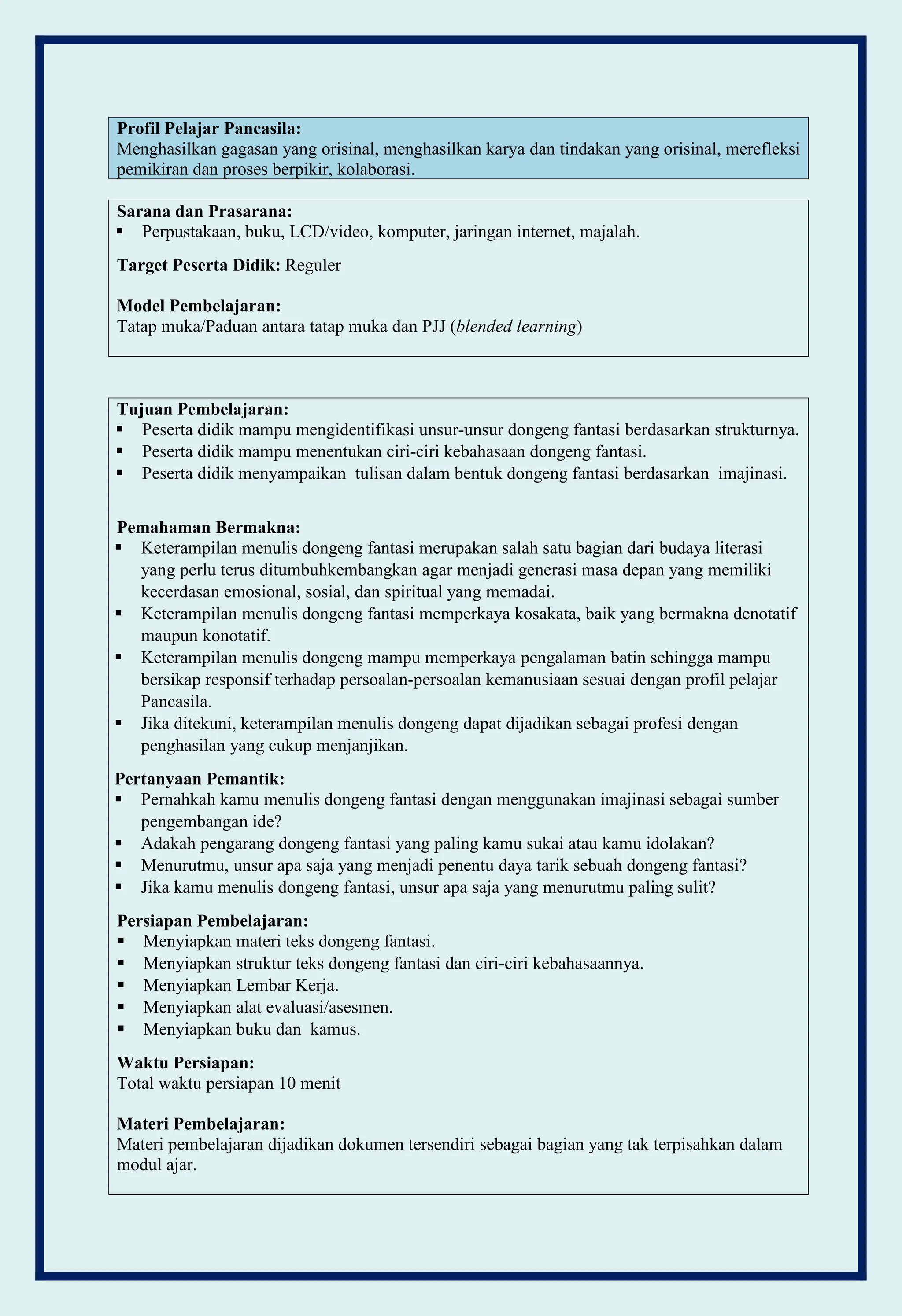 Modul Ajar Klas 7 Bab 2 Dongeng Fantasi.pdf