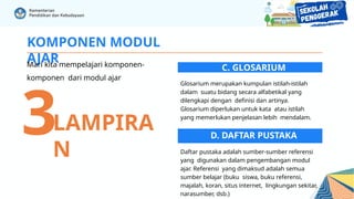 Materi Komponen Modulajar Kurikulum Merdeka | PPT