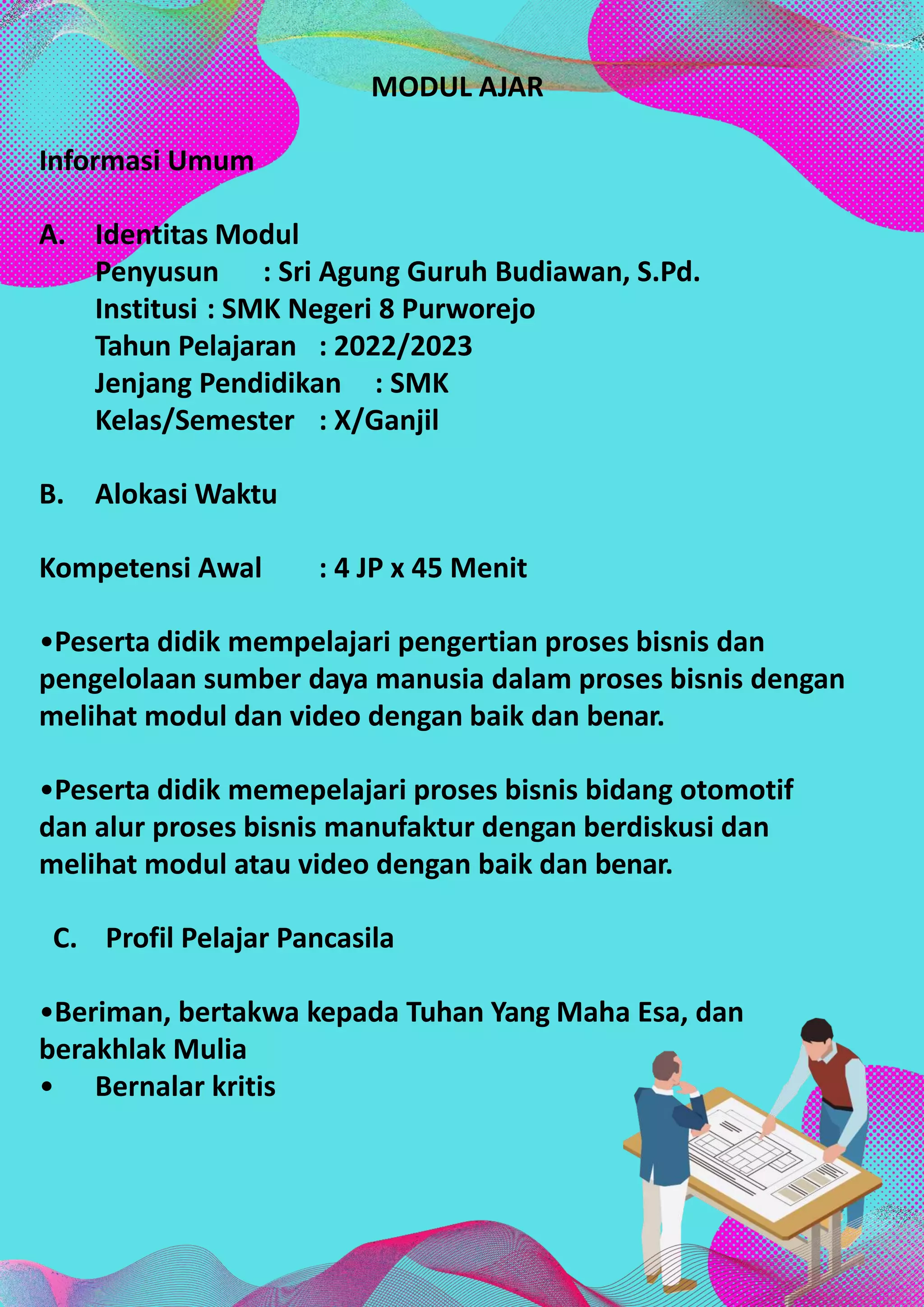 modul ajar kurikulum merdeka gambar teknik otomotif.pdf