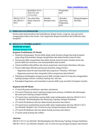 Modul Ajar Informatika Kelas 11 Fase F Kurikulum Merdeka | PDF
