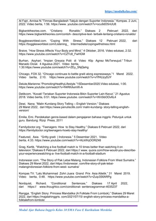 Modul Ajar Bahasa Inggris Kelas 10 SMA/MA Fase E Kurikulum Merdeka | PDF