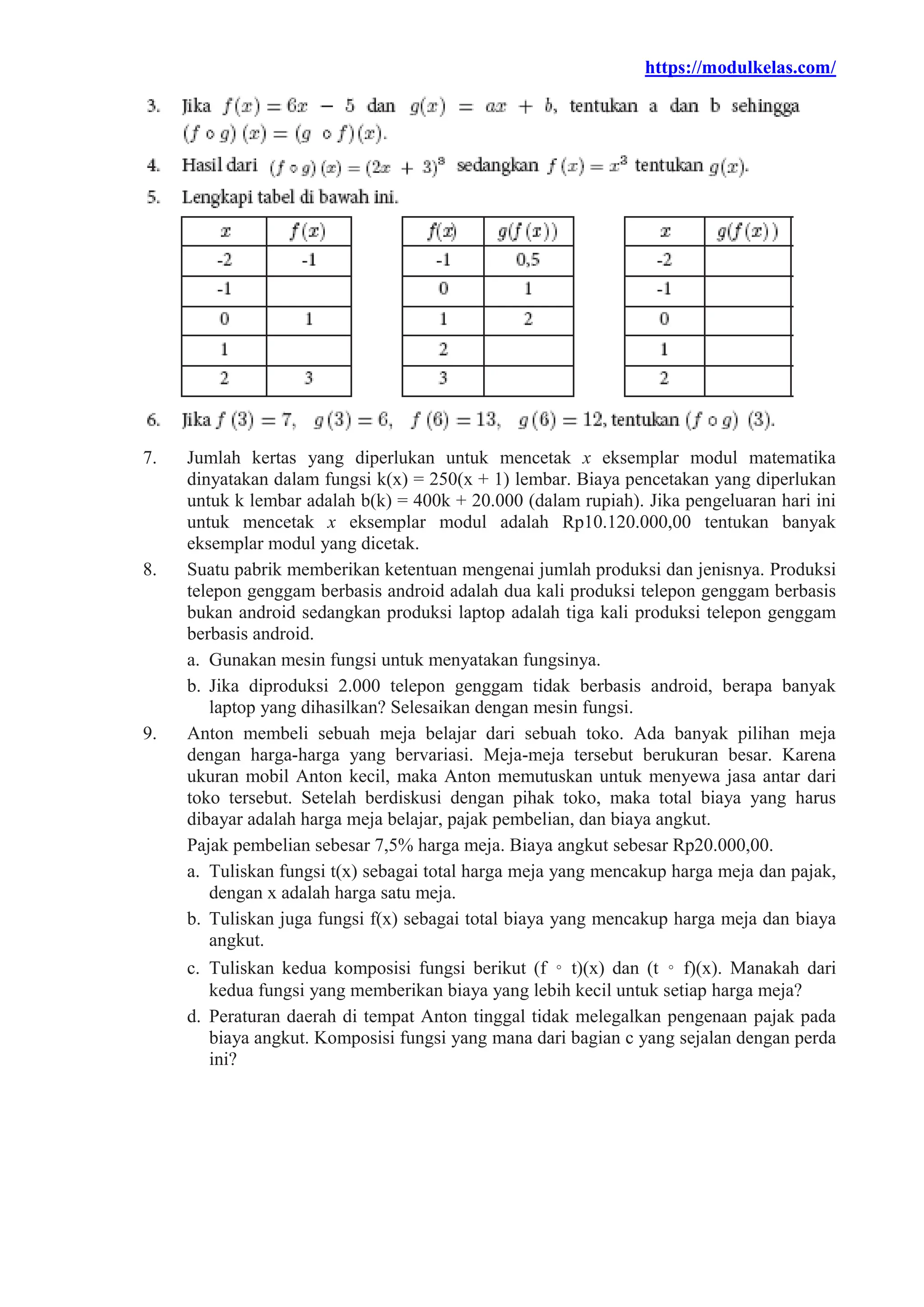 Modul Ajar Matematika Kelas 11 Fase F Kurikulum Merdeka | PDF