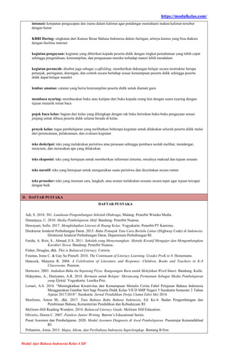 Modul Ajar Bahasa Indonesia Kelas 4 Fase B Kurikulum Merdeka | PDF