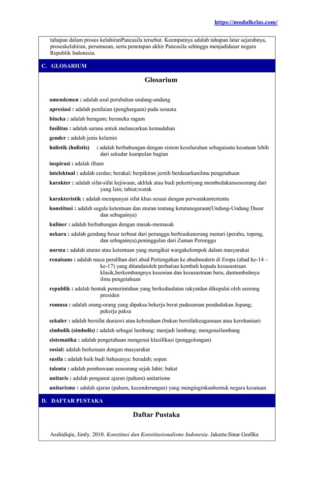 Modul Ajar Pendidikan Pancasila Kelas 7 SMP/MTs Fase D Kurikulum ...