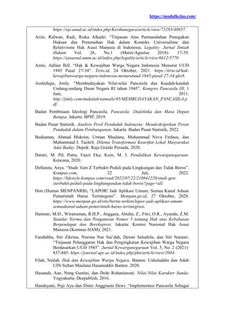 Modul Ajar Pendidikan Pancasila Kelas 9 Fase D Kurikulum Merdeka | PDF