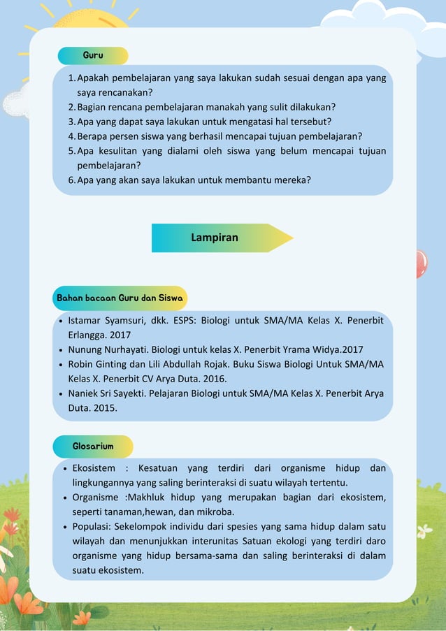 Modul Ajar ekosistem SMA | PDF