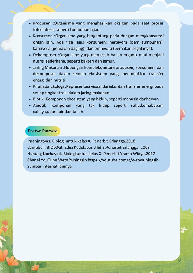 Modul Ajar ekosistem SMA | PDF